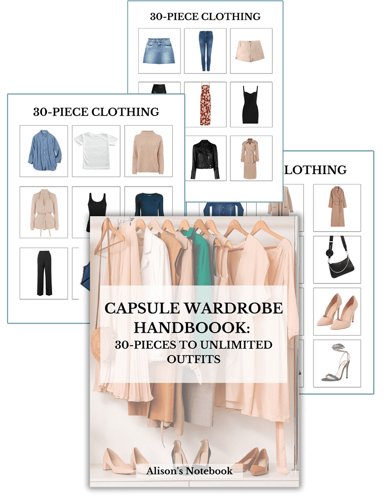 Split Capsule Wardrobe Handbook Sales Page - Alison's Notebook