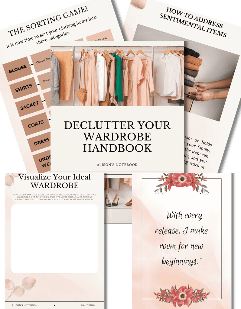 $27 Declutter Your Wardrobe Handbook Discounted Sales Page - Alison's ...